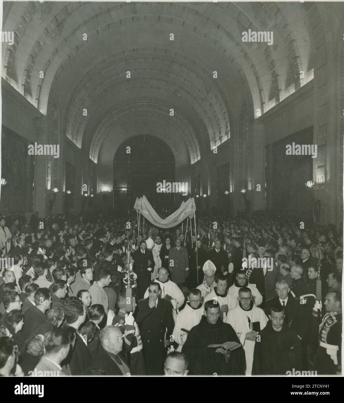 Cuelgamuros (Community of Madrid), 04/01/1959. Official inauguration of ...