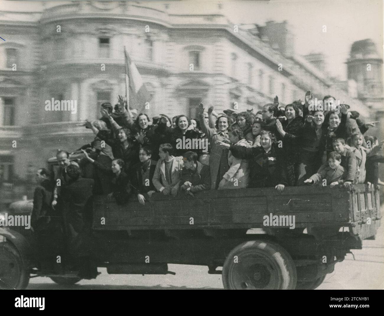 Madrid, 03/28/1939. Spanish Civil War. Liberation of Madrid. In the ...