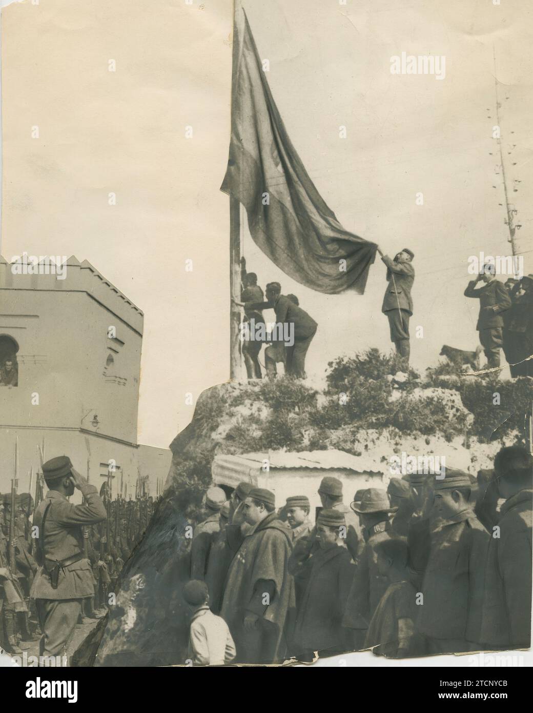Tetouan (Morocco), February 1925. Moroccan War. In the western area ...