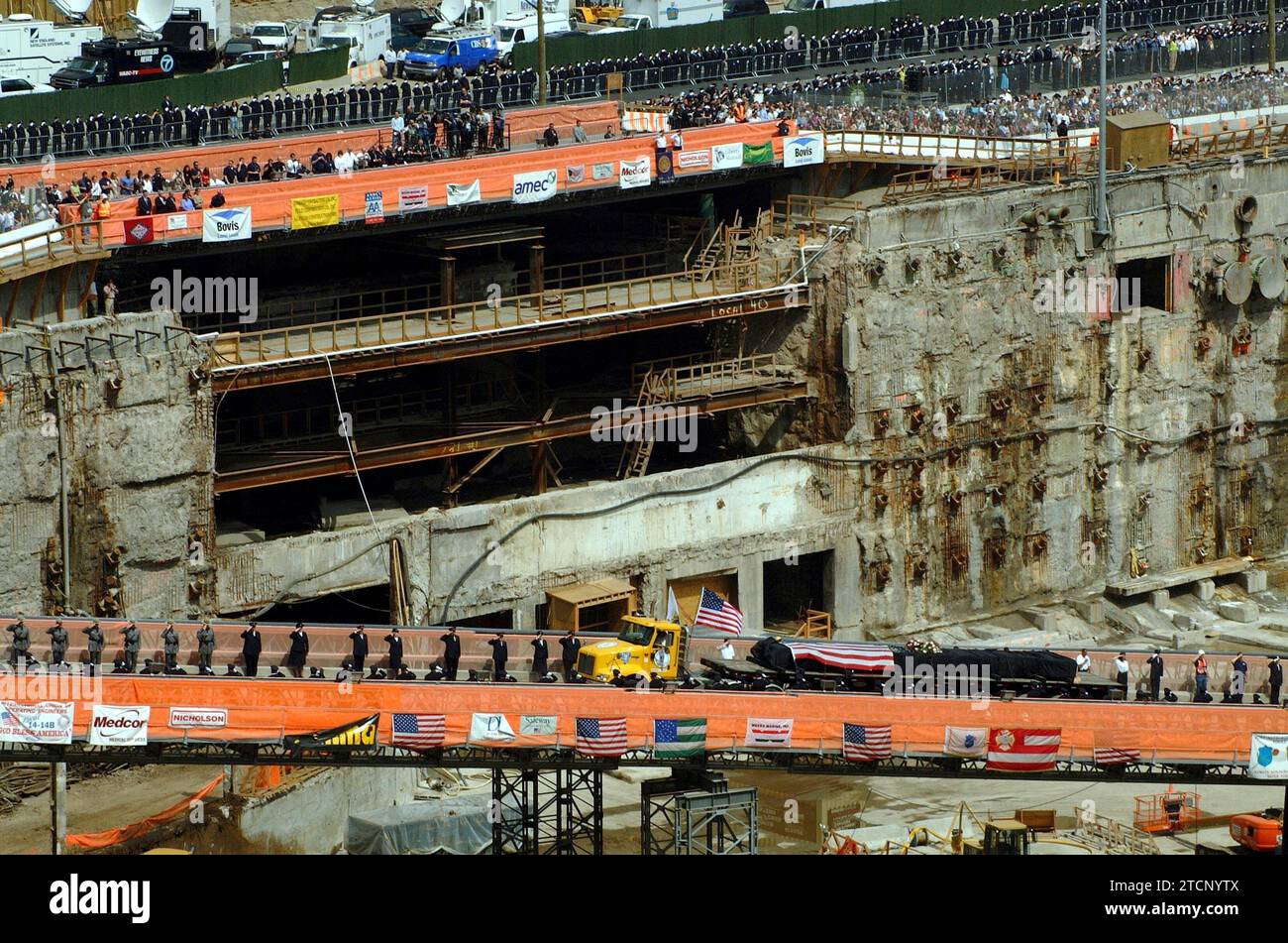 Ceremony at Ground Zero. New York, May 30, 2002. Credit: Album / Archivo ABC / Corina Arranz ...