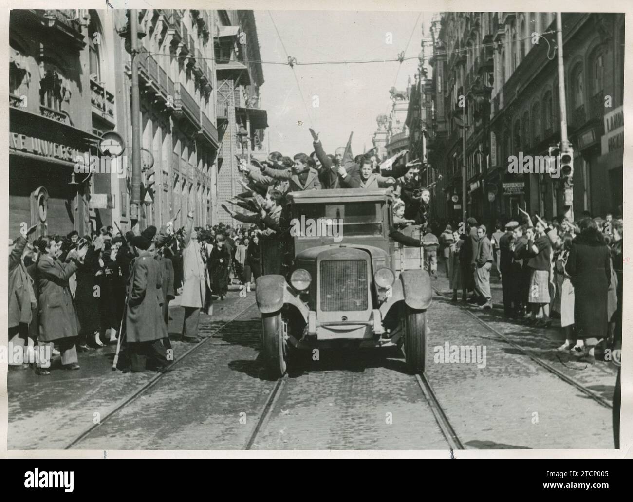 Madrid, 03/28/1939. Spanish Civil War. Madrid after being liberated by ...