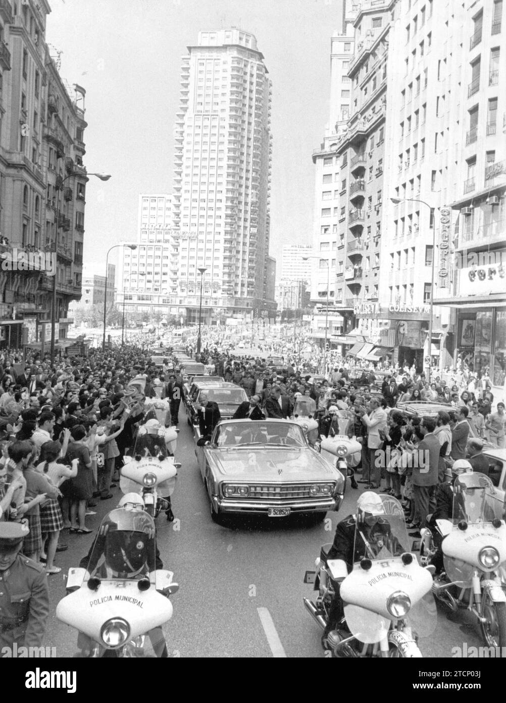 10/06/1969. The American Astronauts Armstrong, Collins and Aldrin ...