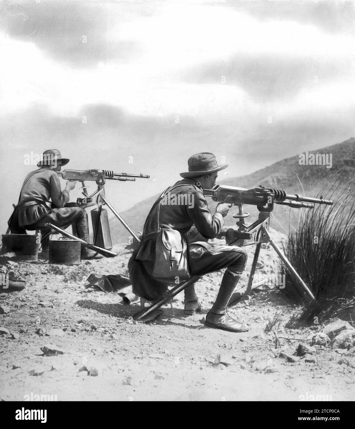 08/31/1921. Melilla. Recent Operations Machine Guns of the King's ...