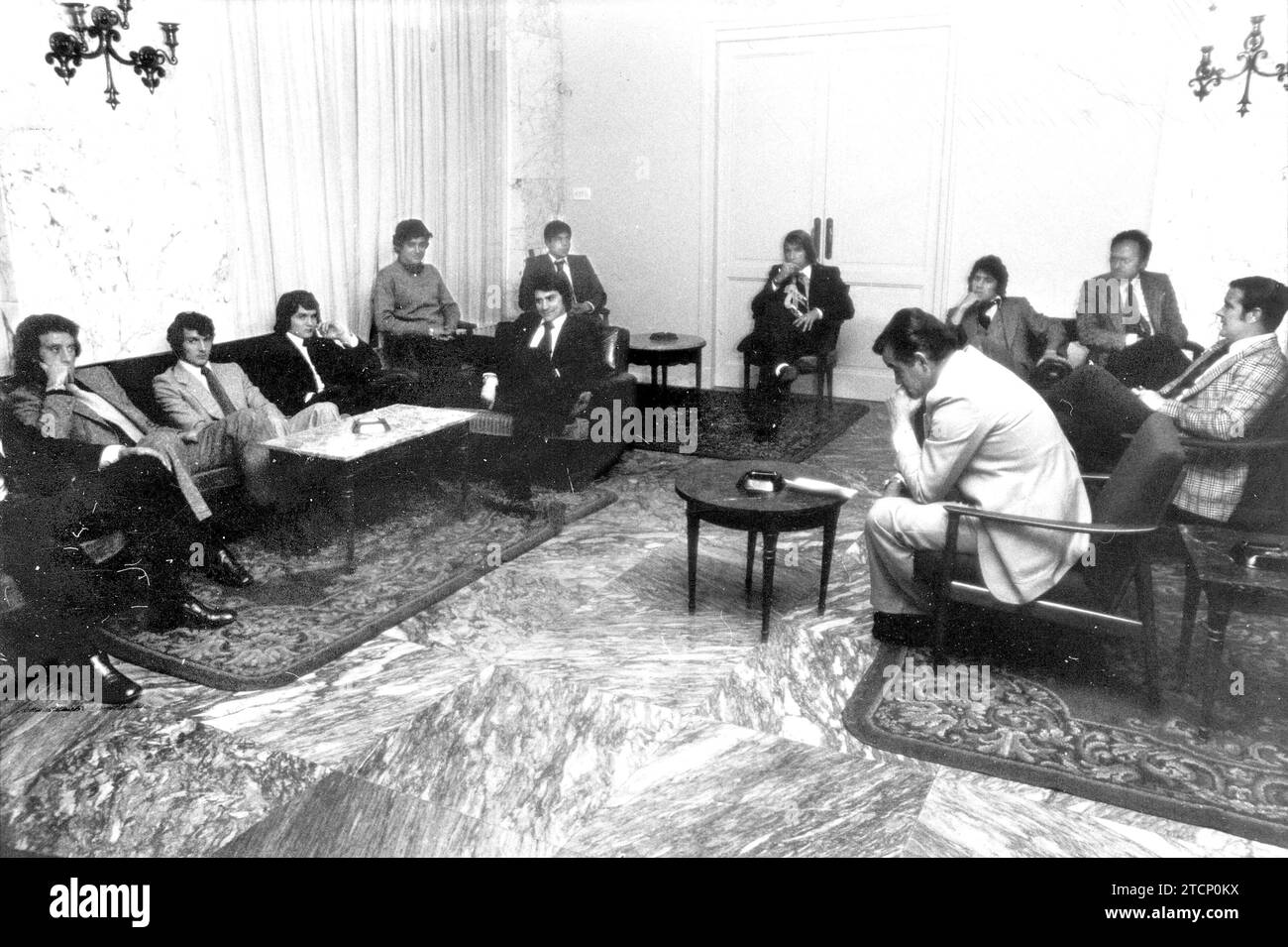 01/01/1975. Protagonists - Coaches - Miljan Miljanic, before starting ...