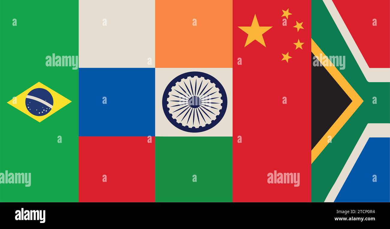 brics association members flags Stock Vector Image & Art - Alamy