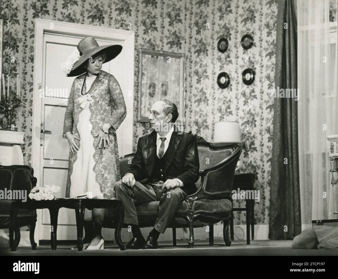 09/30/1969. Amparo Soler Leal and José María Rodero in a scene from ...