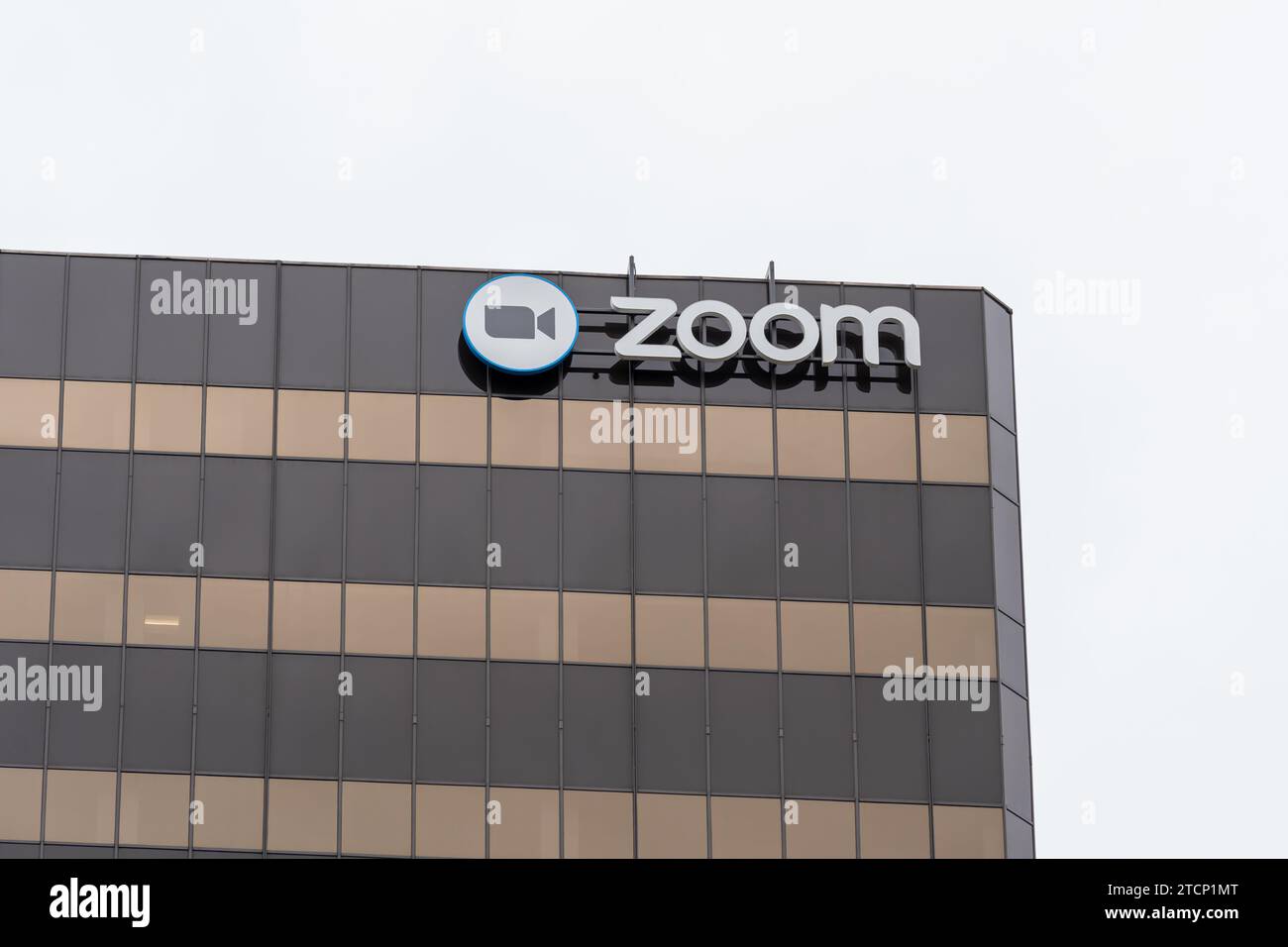 Zoom headquarters in San Jose, California, USA - June 10, 2023. Zoom ...