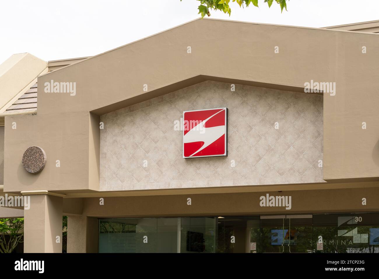 Sanmina logo at the headquarters in San Jose, California, USA Stock ...