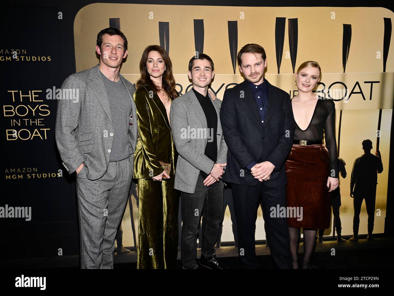 Callum Turner, from left, Courtney Henggeler, Luke Slattery, Sam Strike ...