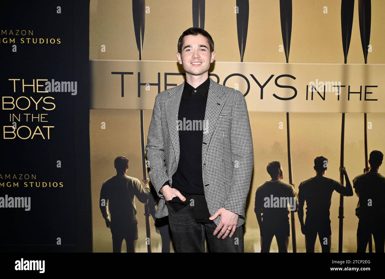 Luke Slattery attends a special screening of "The Boys in the Boat" at ...