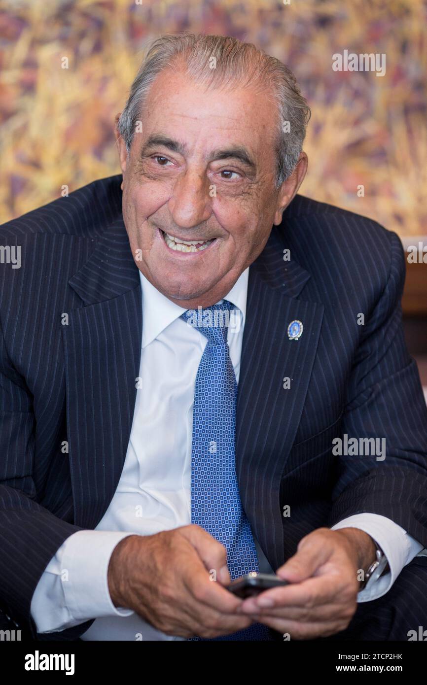 Madrid, October 8, 2013. Interview Juan Jose Hidalgo, president of ...