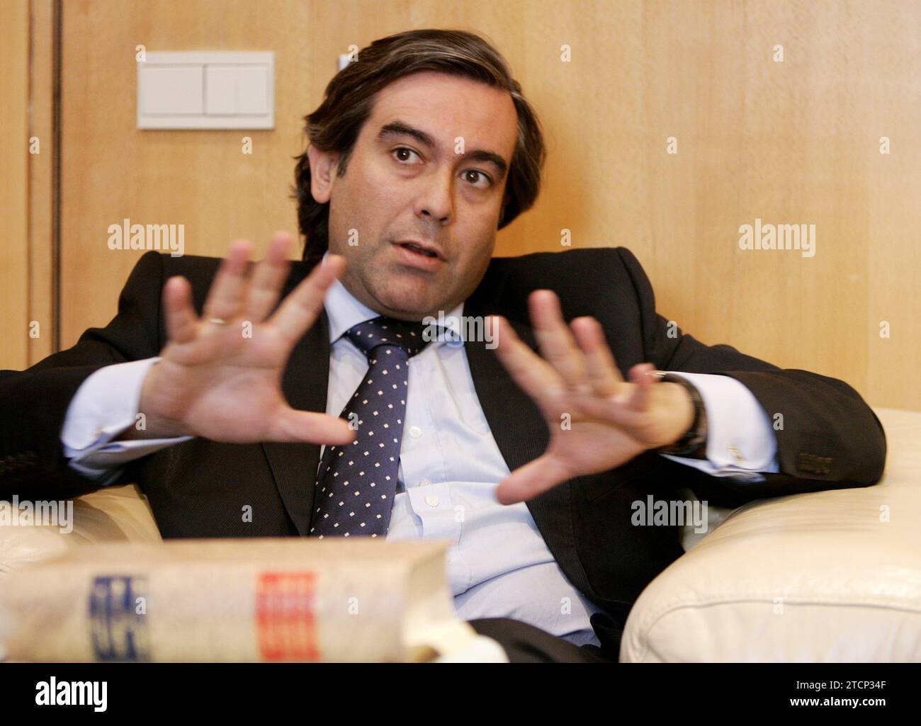 Madrid, 05/09/2006. Interview with Enrique López, magistrate of the ...