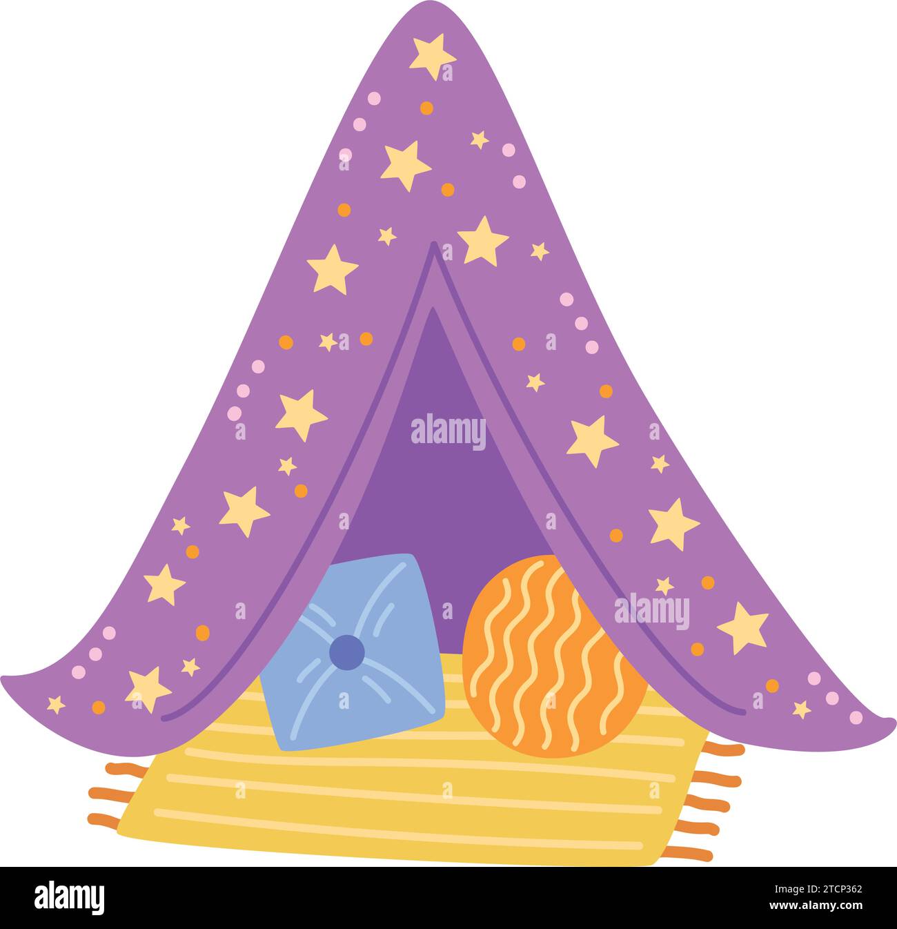 girl teepee illustration vector isolated Stock Vector Image & Art - Alamy