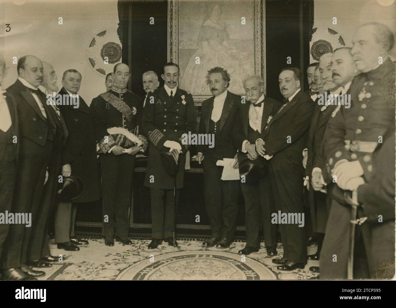 Madrid, 03/04/1923. Visit to Spain of the Nobel Prize in Physics Albert ...