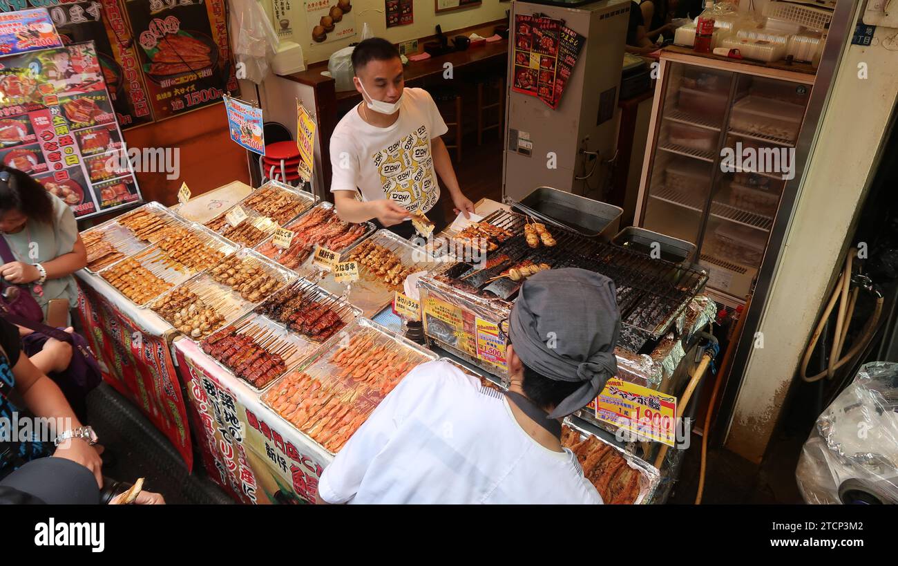 various images from a trip to Tokyo and hiroshima featuring food ...