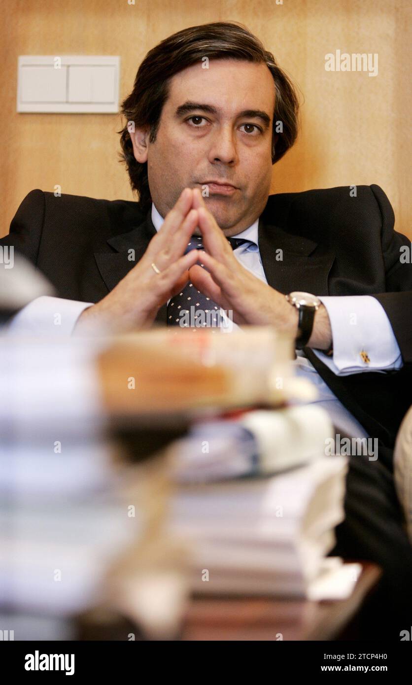 Madrid, 05/09/2006. Interview with Enrique López, magistrate of the ...