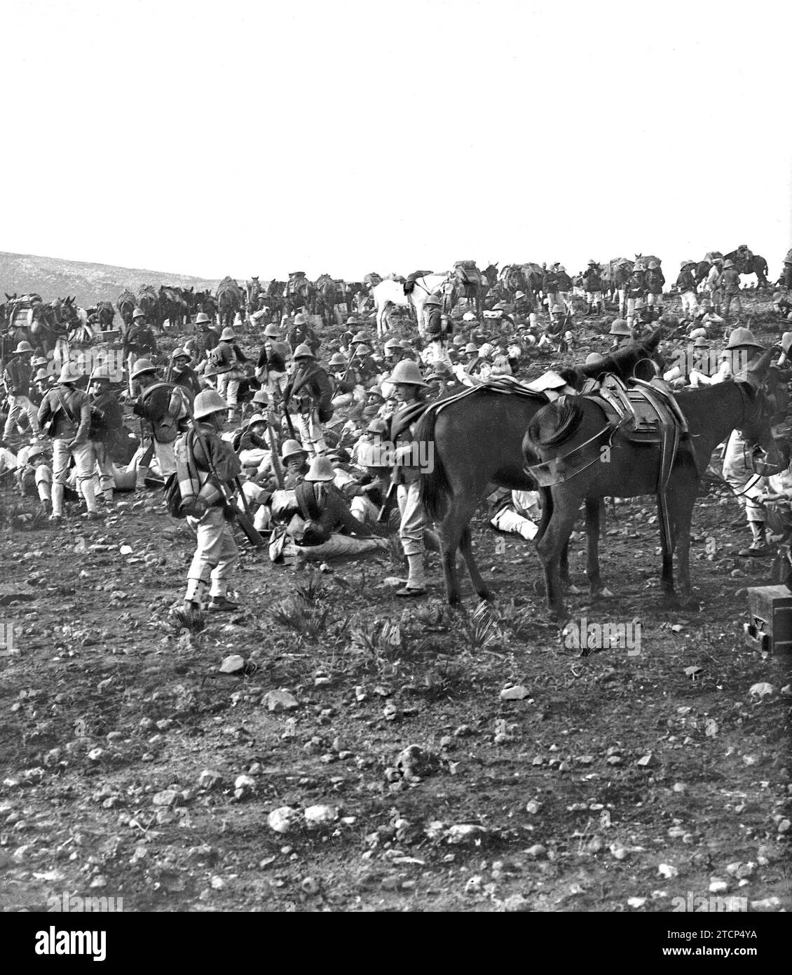 01/31/1912. Of Operations in the Rif. Infantry soldiers Resting during ...