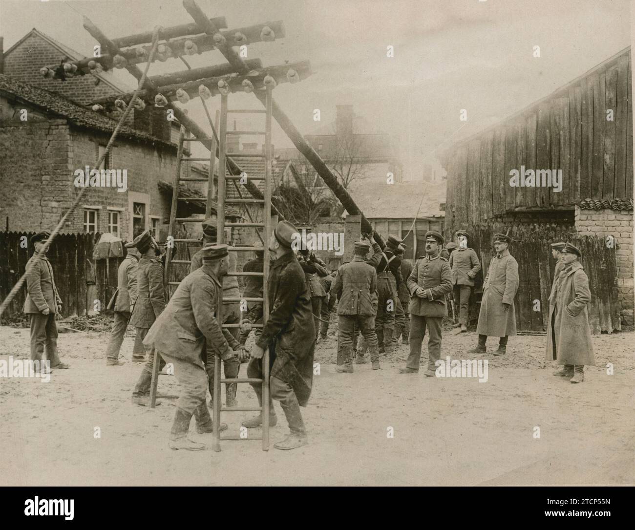 Champagne (France), October 1915. World War I. German engineers ...