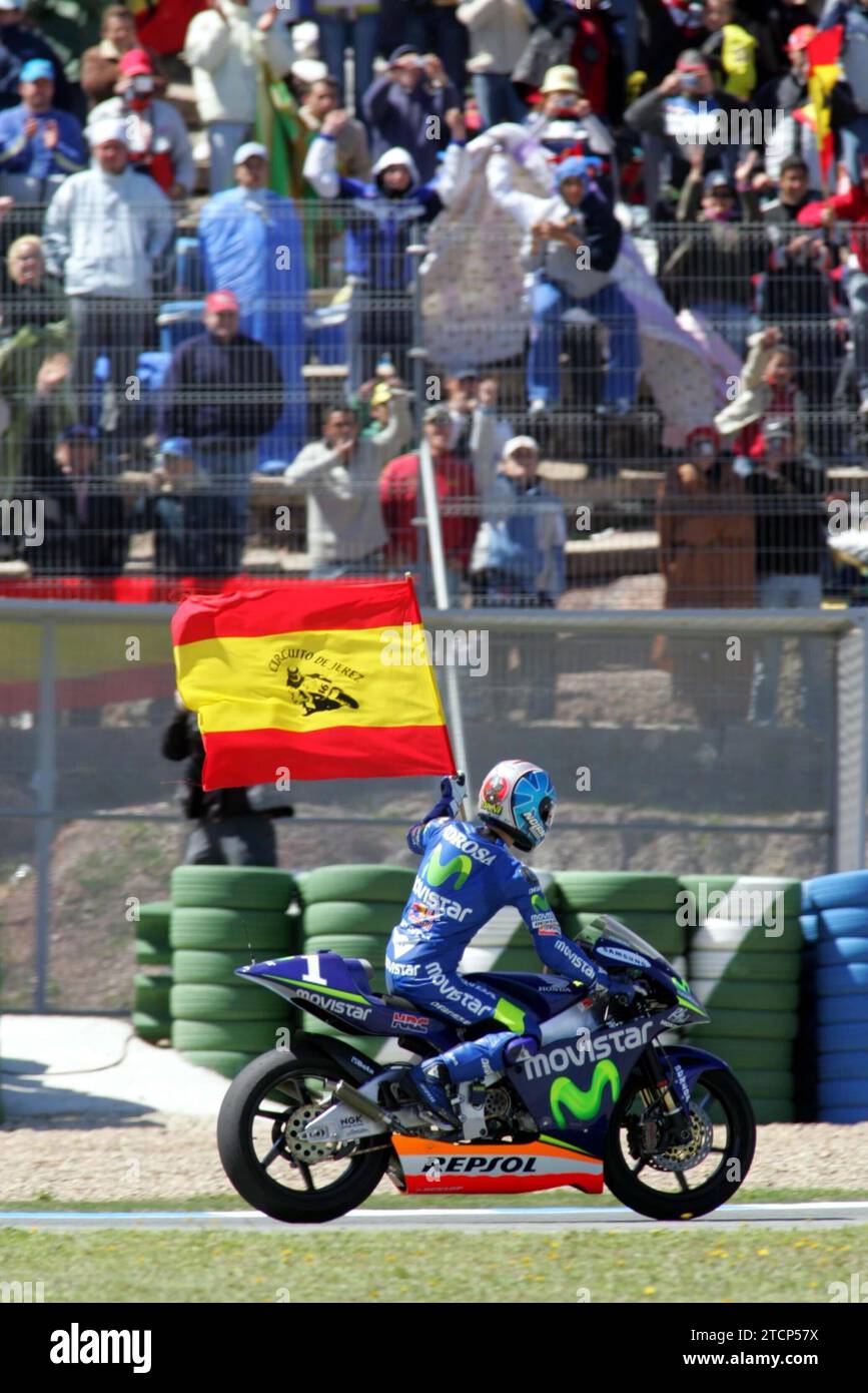 04/09/2005. Sherry. 04-10-05. Paco Martin. Dani Pedrosa during the ...