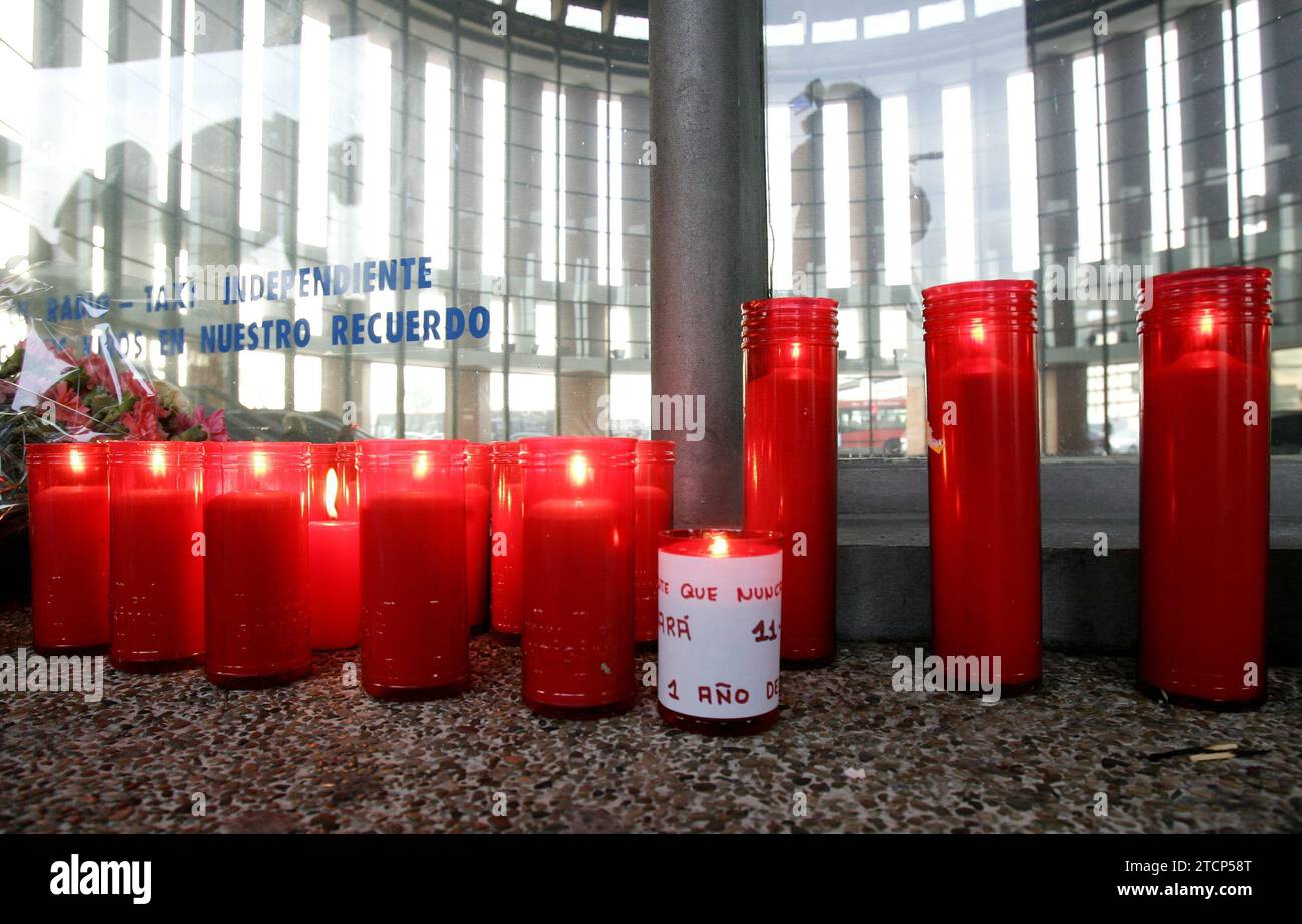 Madrid, March 11, 2005. Anniversary of the 11M terrorist attacks ...
