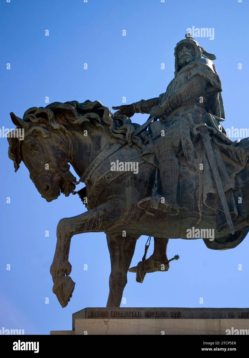 Valencia, 06/10/2006. Equestrian statue of King James I. Photo: Mikel ...