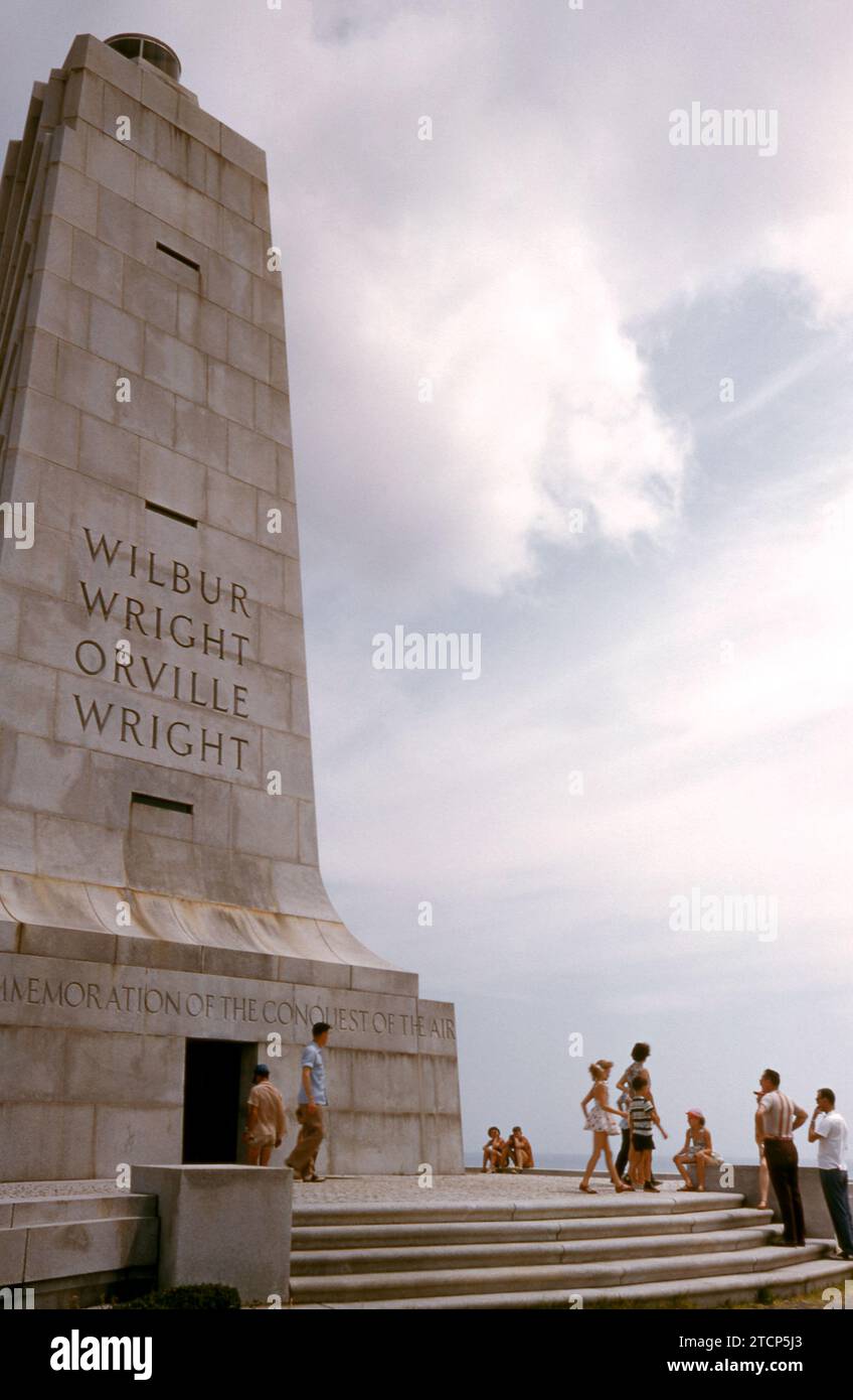 KILL DEVIL HILLS, NC - 1953: General view of the Wright Brothers National Memorial Monument ...