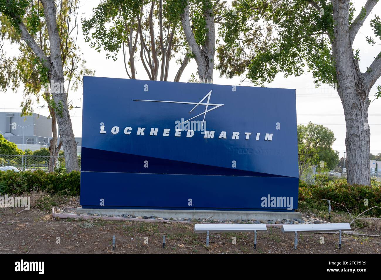 Lockheed Martin ground sign is seen at the company's facility in ...