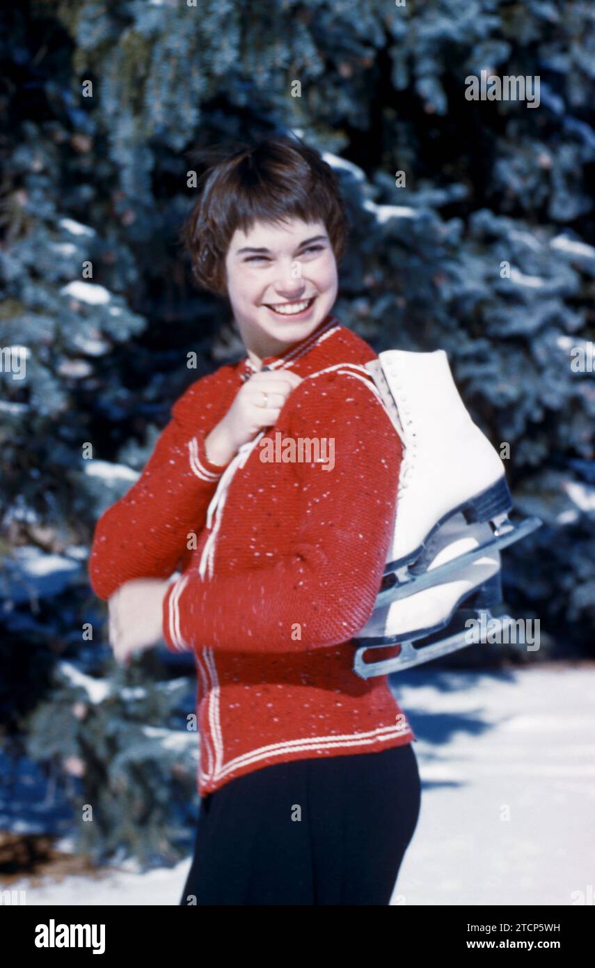 COLORADO SPRINGS, CO - JANUARY 25: American figure skater Laurence Owen ...