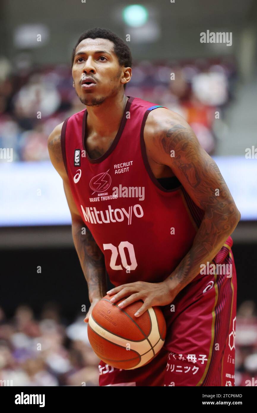 Kanagawa, Japan. 13th Dec, 2023. Thomas WimBush (Brave Thunders ...