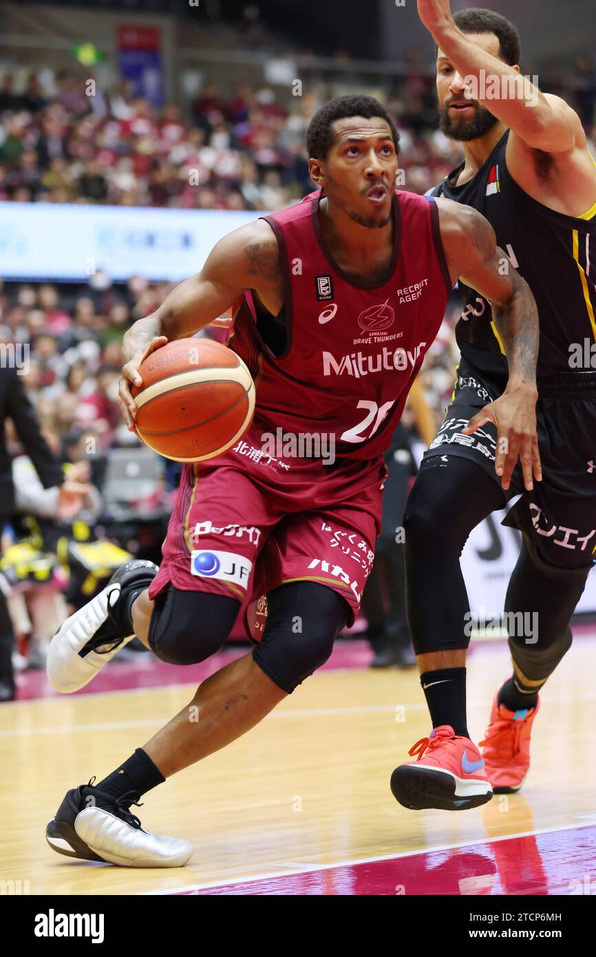Kanagawa, Japan. 13th Dec, 2023. Thomas WimBush (Brave Thunders ...