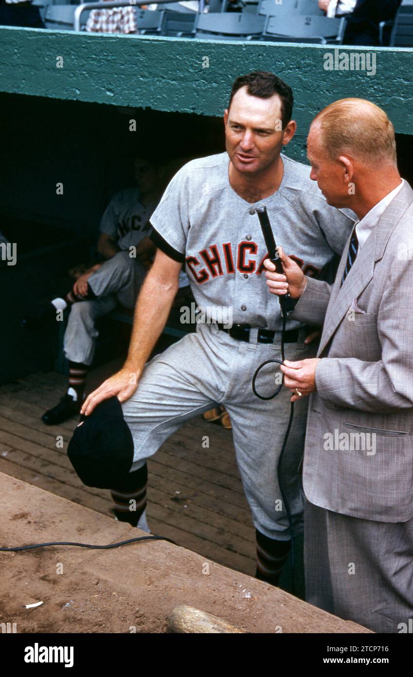 BRONX, NY - JUNE 19: Announcer Red Barber of the New York Yankees ...
