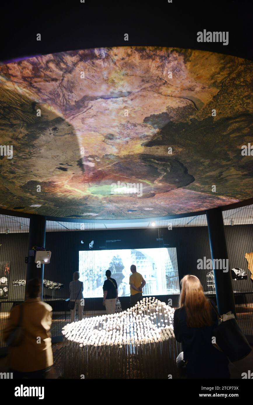 Exhibits at the Louisiana Museum of Modern Art in Humlebaek, Denmark ...