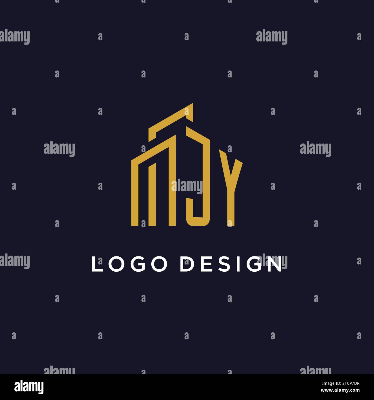 Jy initials logo Stock Vector Images - Alamy