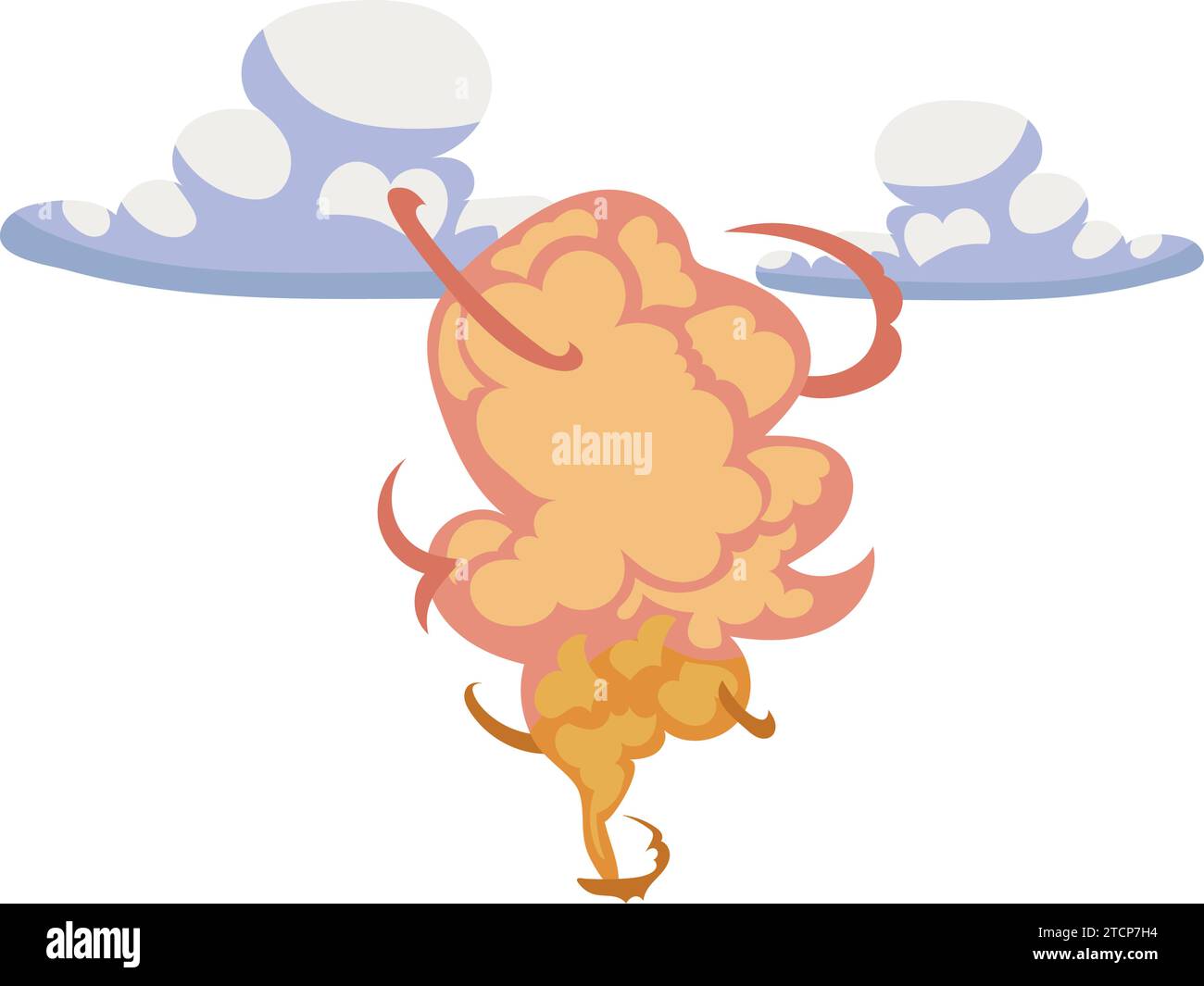sandstorm illustration and clouds vector isolated Stock Vector Image ...