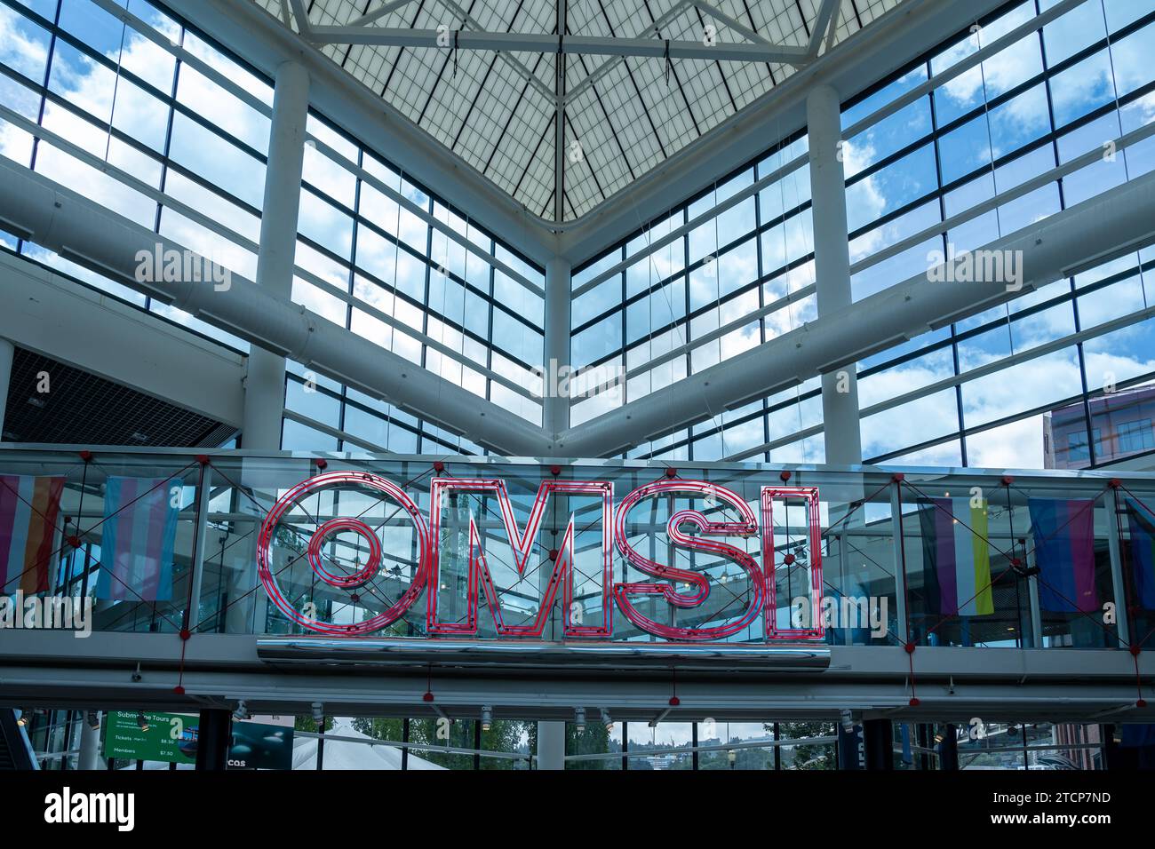 Interior view of the OMSI (The Oregon Museum of Science and Industry ...