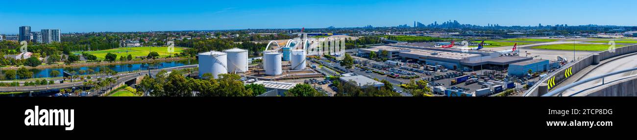 The 'Sydney Gateway' road building project in Australia, seen from the ...