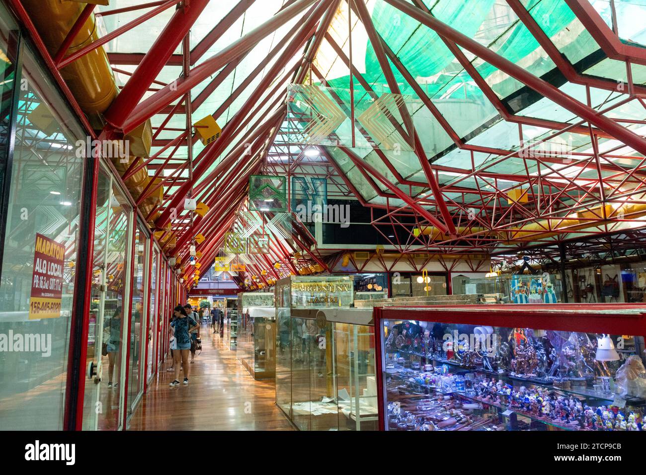 shopping lane near centre of buenos aires. argentina. south america ...