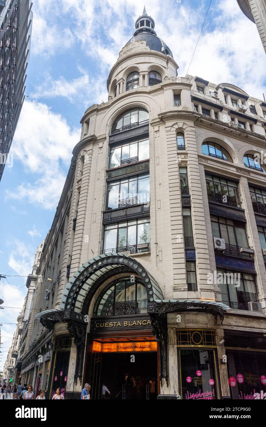 cuesta blanca clothing store building on florida street. buenos aires. argentina. south america ...