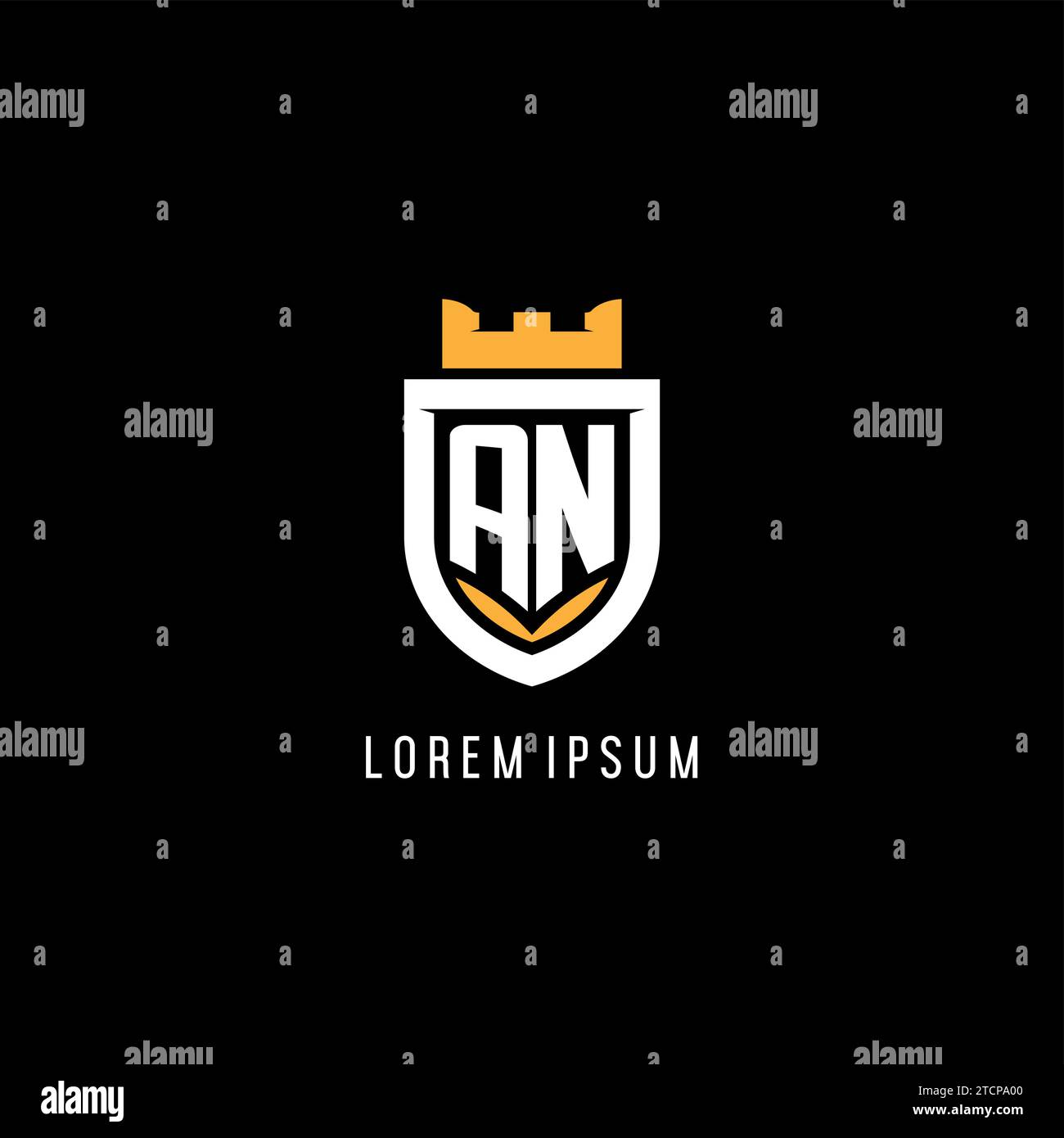 Gaming shield logo hi-res stock photography and images - Alamy