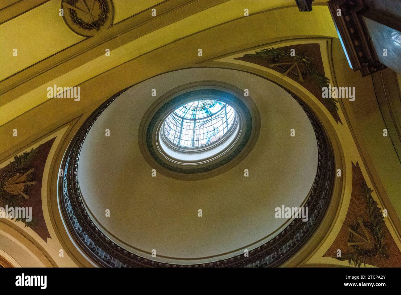 the stunning dome architecture inside the metropolitan cathedral of the ...