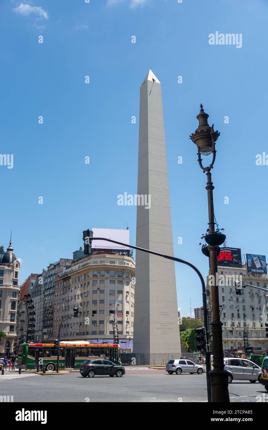 the 'obelisco de buenos aires' monument (the obelisk) is a national ...
