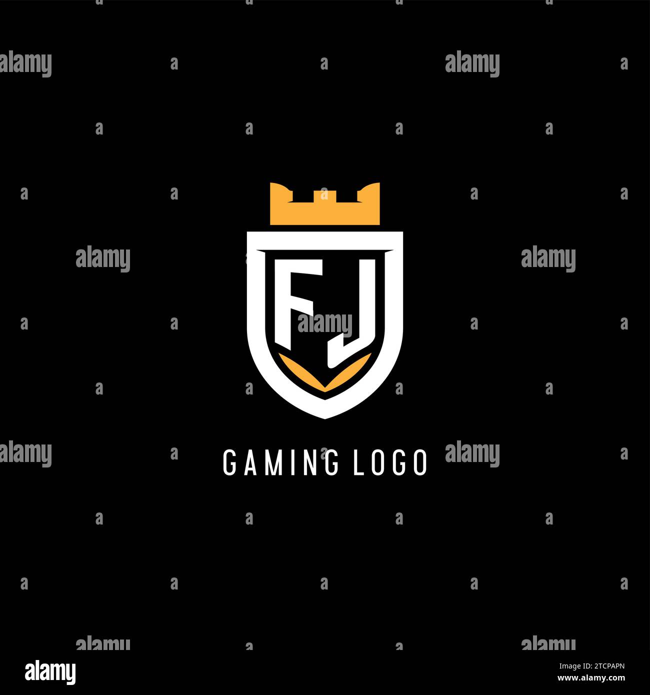 Fj gaming logo hi-res stock photography and images - Alamy