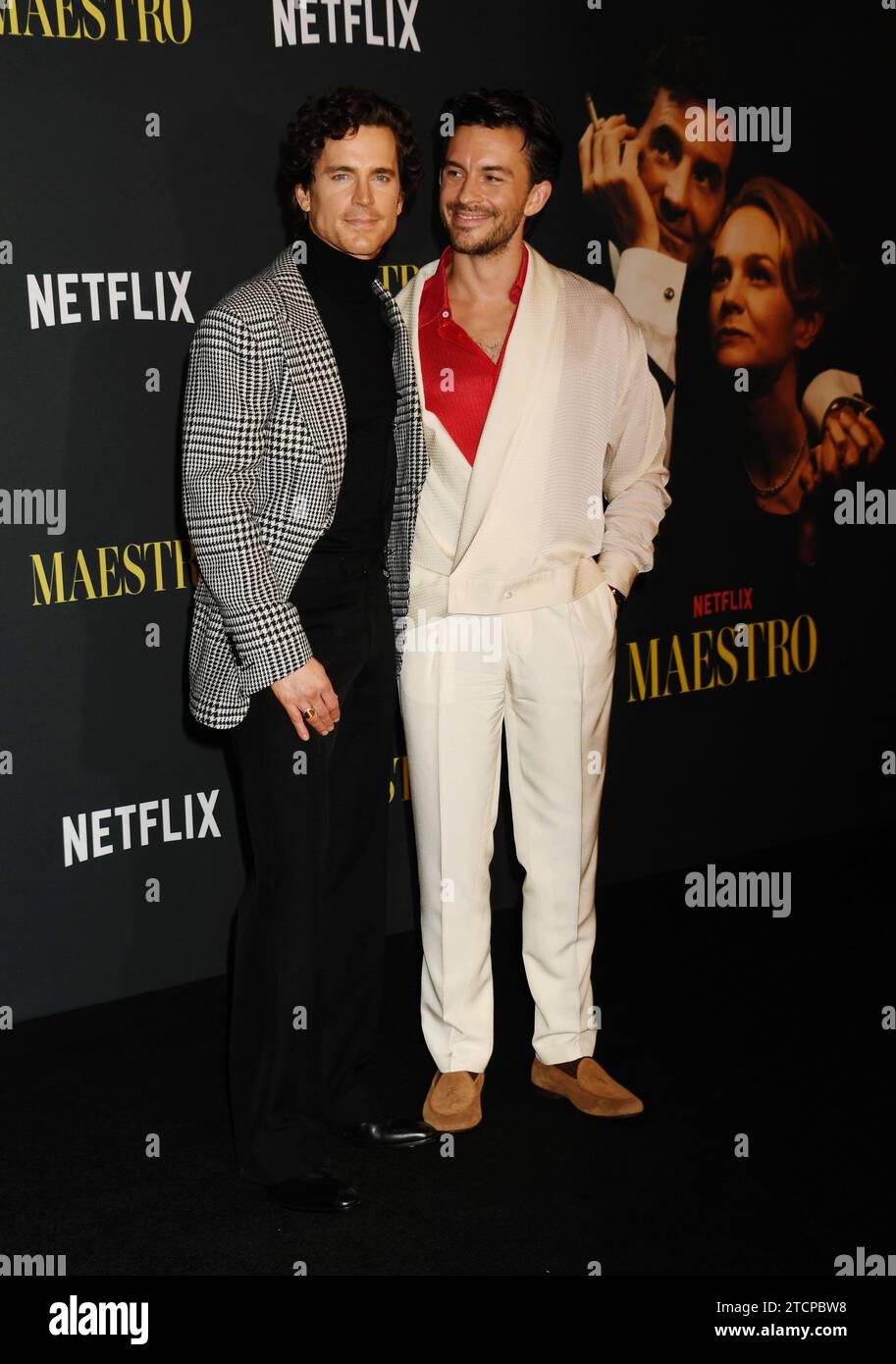 LOS ANGELES, CALIFORNIA - DECEMBER 12: (L-R) Matt Bomer and Jonathan ...