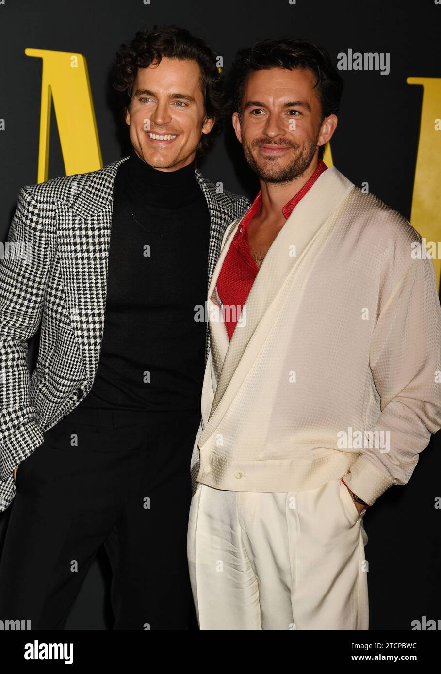 LOS ANGELES, CALIFORNIA - DECEMBER 12: (L-R) Matt Bomer and Jonathan ...
