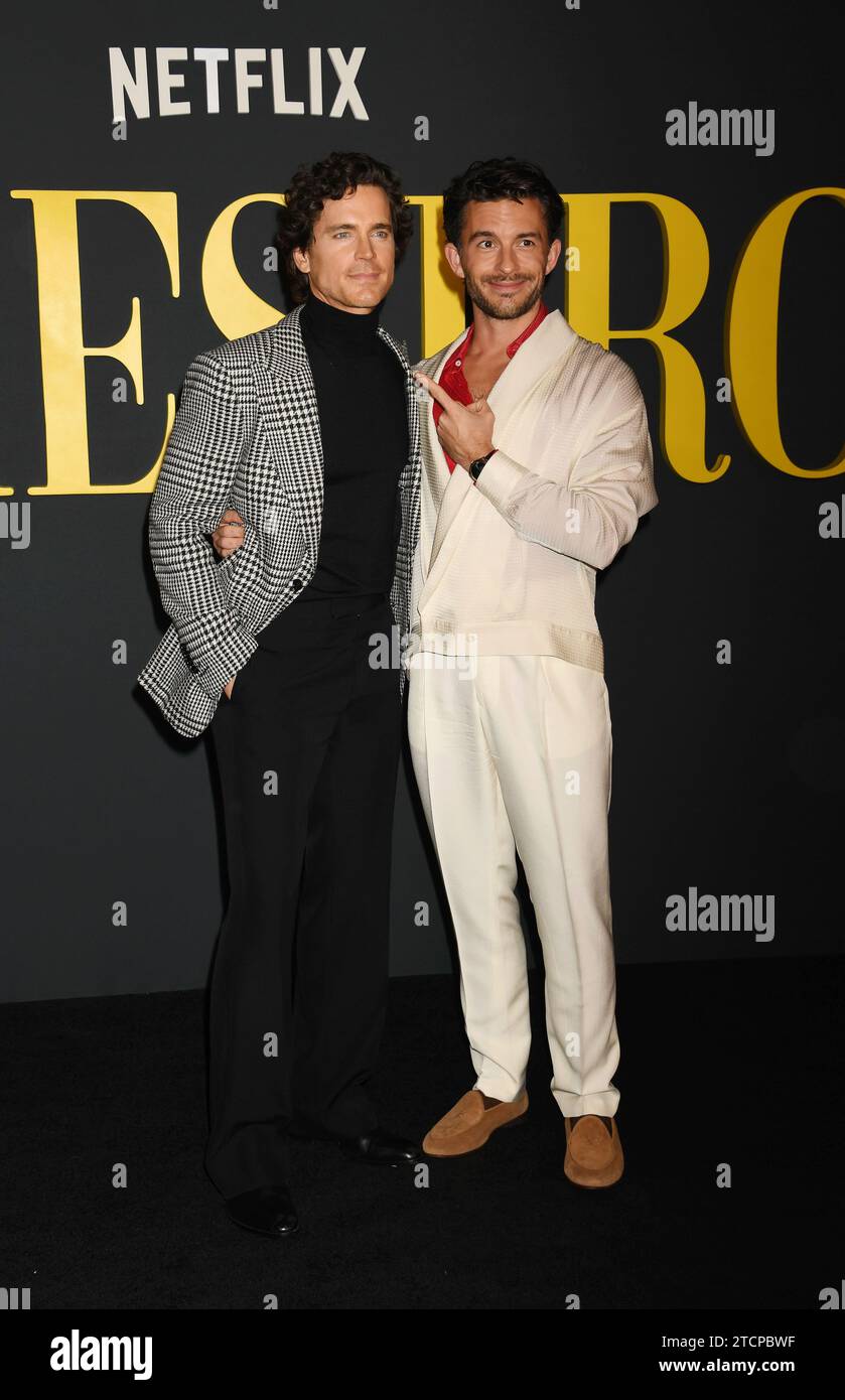 LOS ANGELES, CALIFORNIA - DECEMBER 12: (L-R) Matt Bomer and Jonathan ...