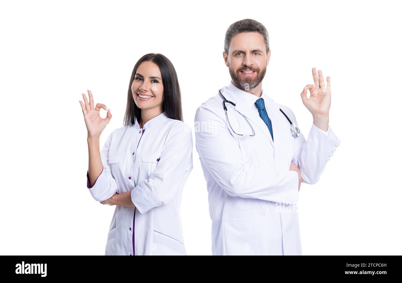 doctor practitioner at hospital. Confident practitioner doctor standing ...