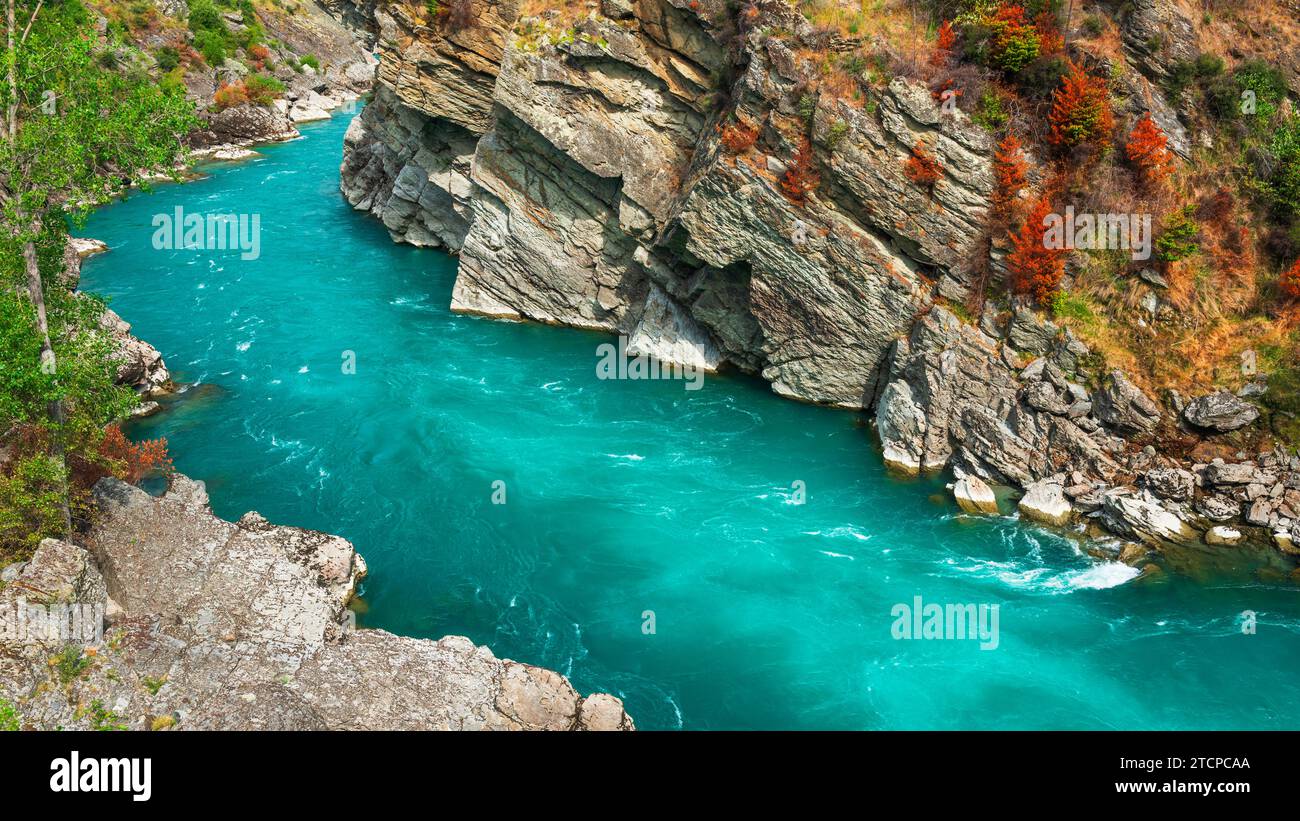 The Roaring Meg in Kawarau Gorge, Otago, South Island, New Zealand ...