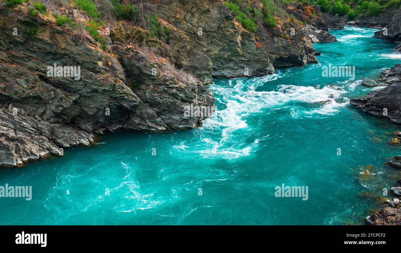 The Roaring Meg in Kawarau Gorge, Otago, South Island, New Zealand ...