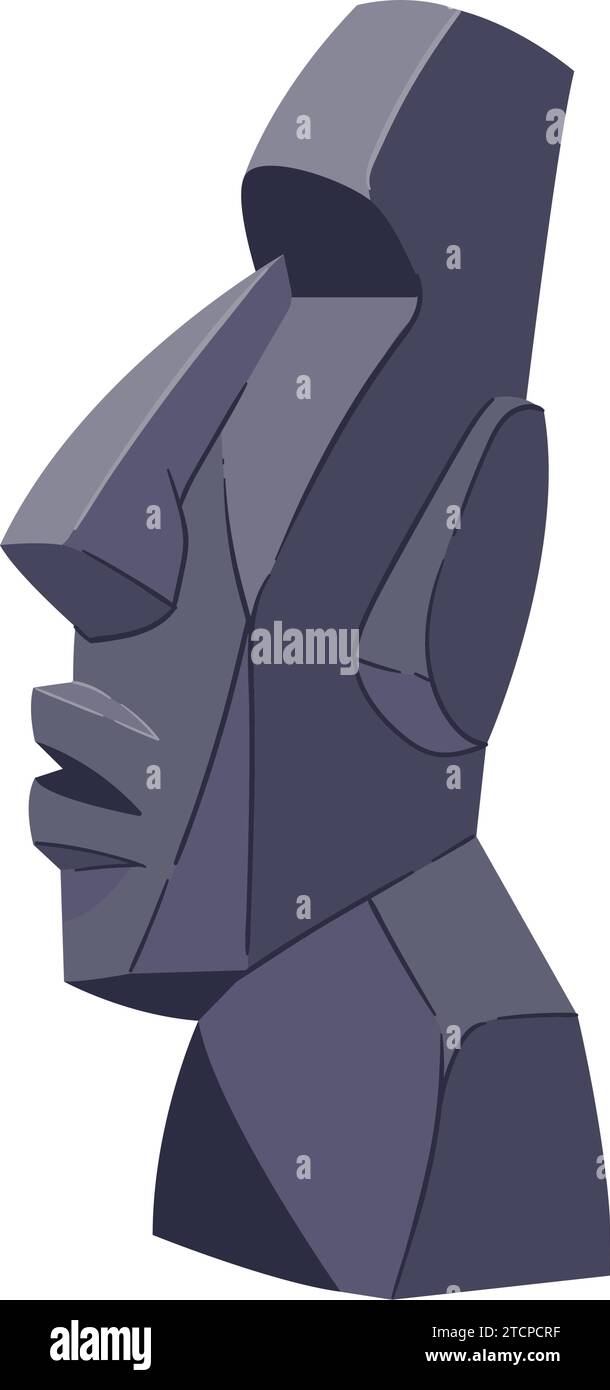 Moai statue illustration Stock Vector Images - Alamy