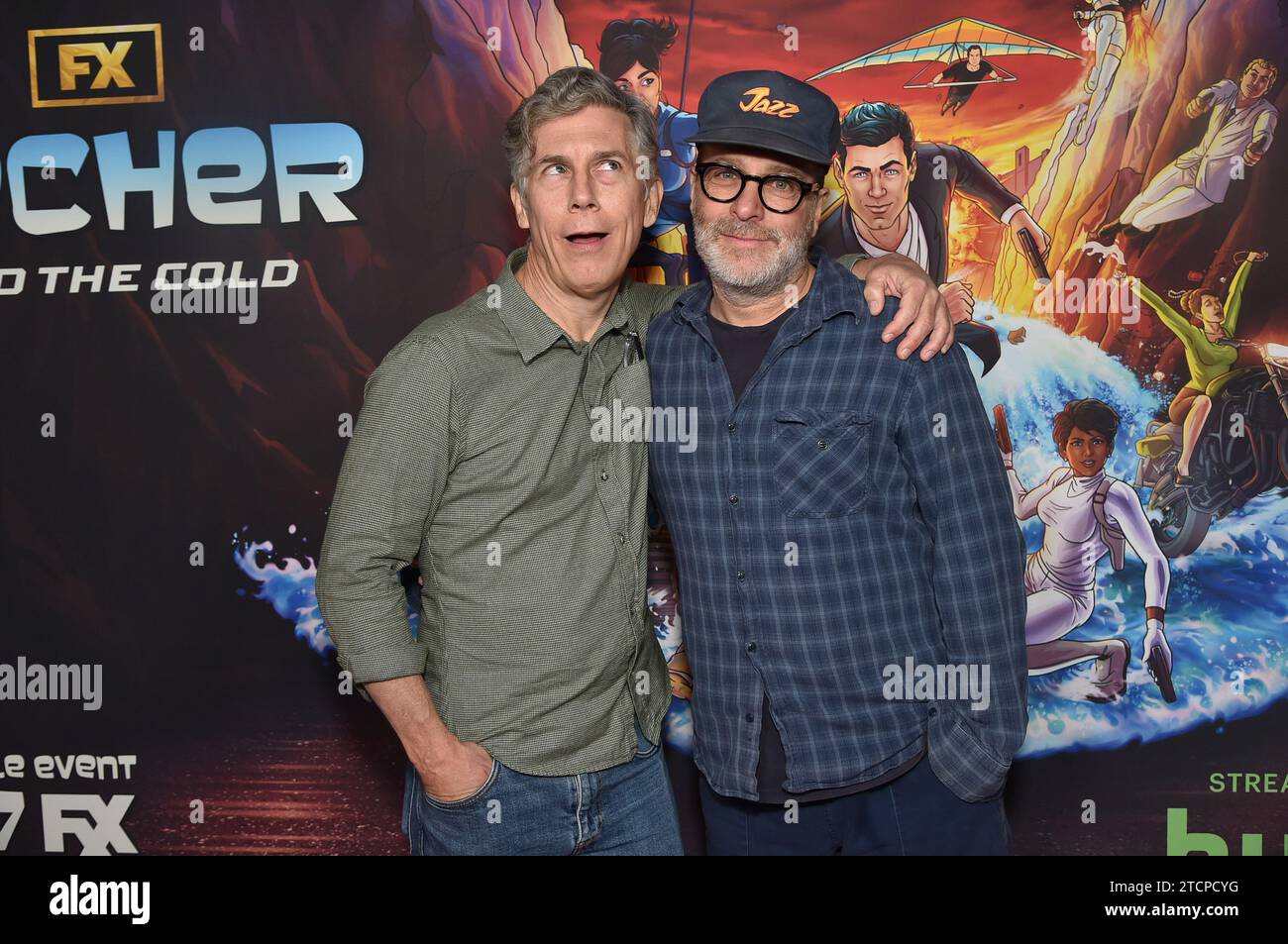 Chris Parnell, left, and H. Jon Benjamin attend the "Archer" series ...